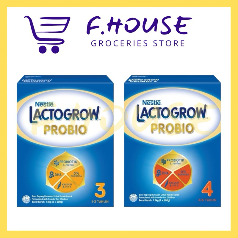 Nestle Lactogrow Probio Step 3/Step 4 (1-3Tahun/4-6Tahun)(1.2kg) | Shopee Malaysia