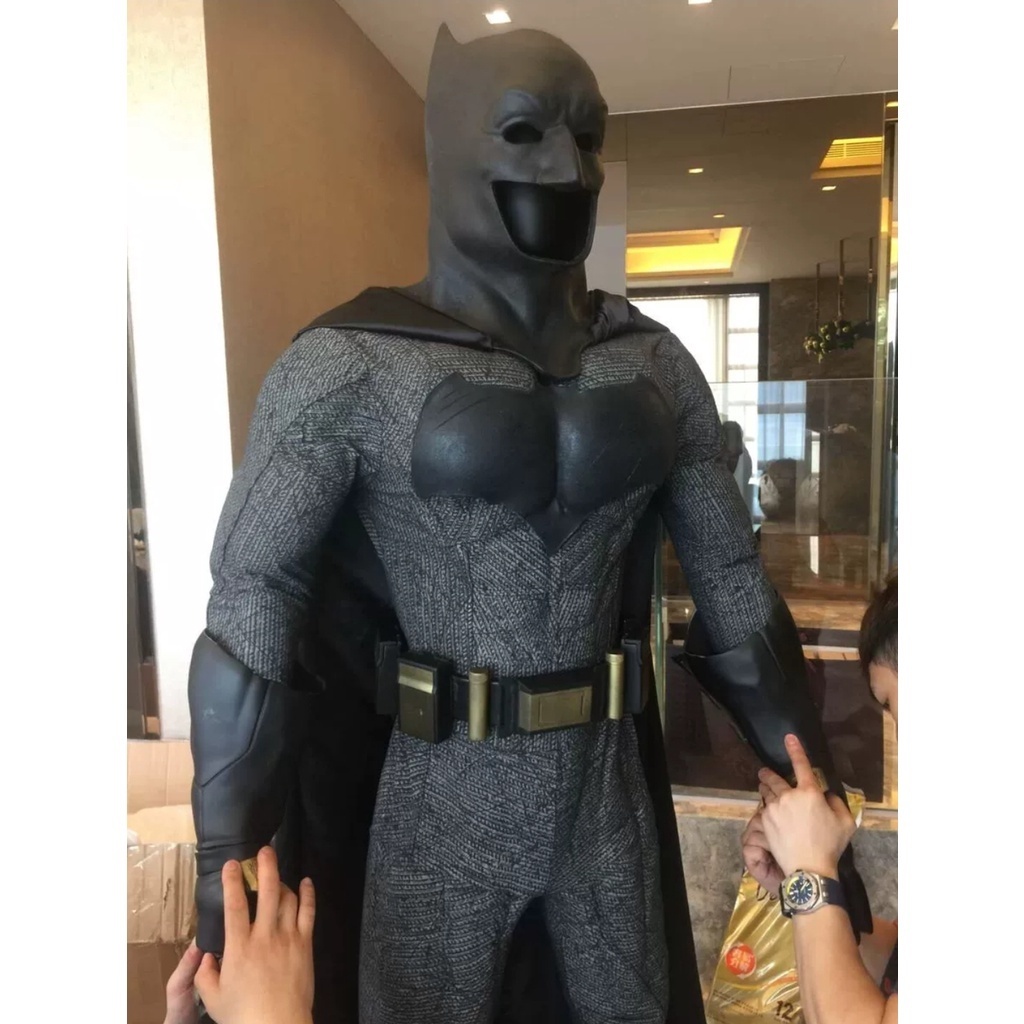 handmade batman justice league suit batfleck cosplay costume batman ...