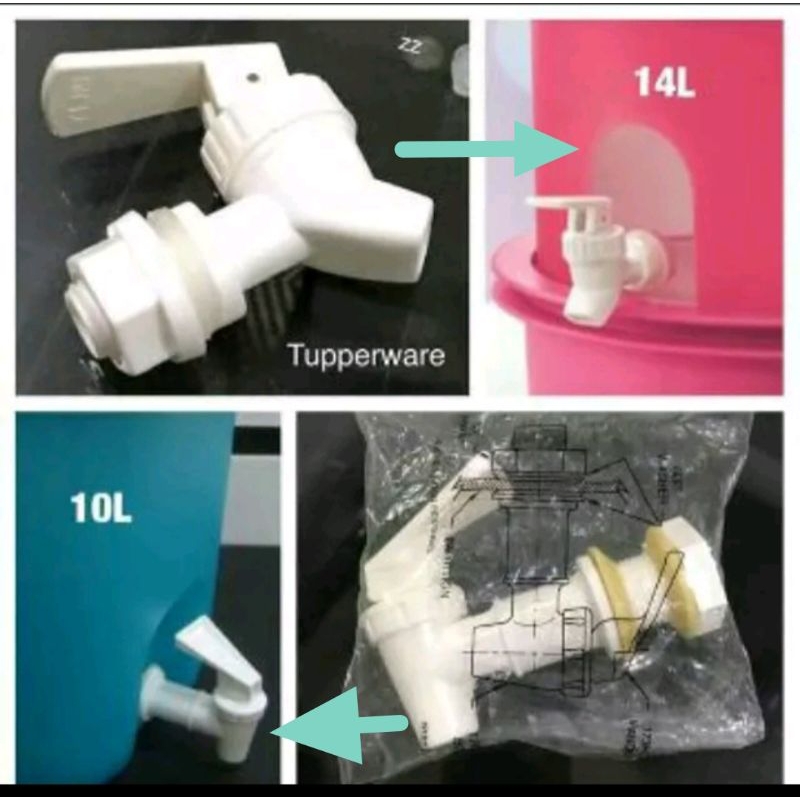 Sparepart Water Rubber & Faucet / Pipe / Paip for Water Dispenser 14.5L / Outdoor Cooler 8.6L ...