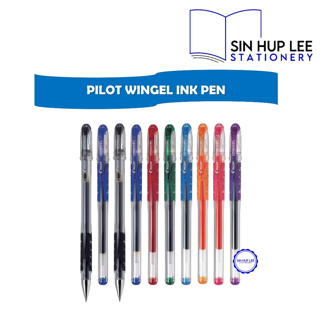 Pilot Wingel Gel Ink Pen 0.5 / 0.7 mm (Black , Blue , Red , Green ...