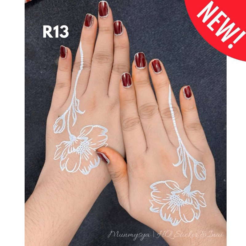 ⚡️24 HOURS LOCAL SHIP⚡️[FREE DIAMONDS] 50 EXCLUSIVE DESIGN Sticker Inai ...