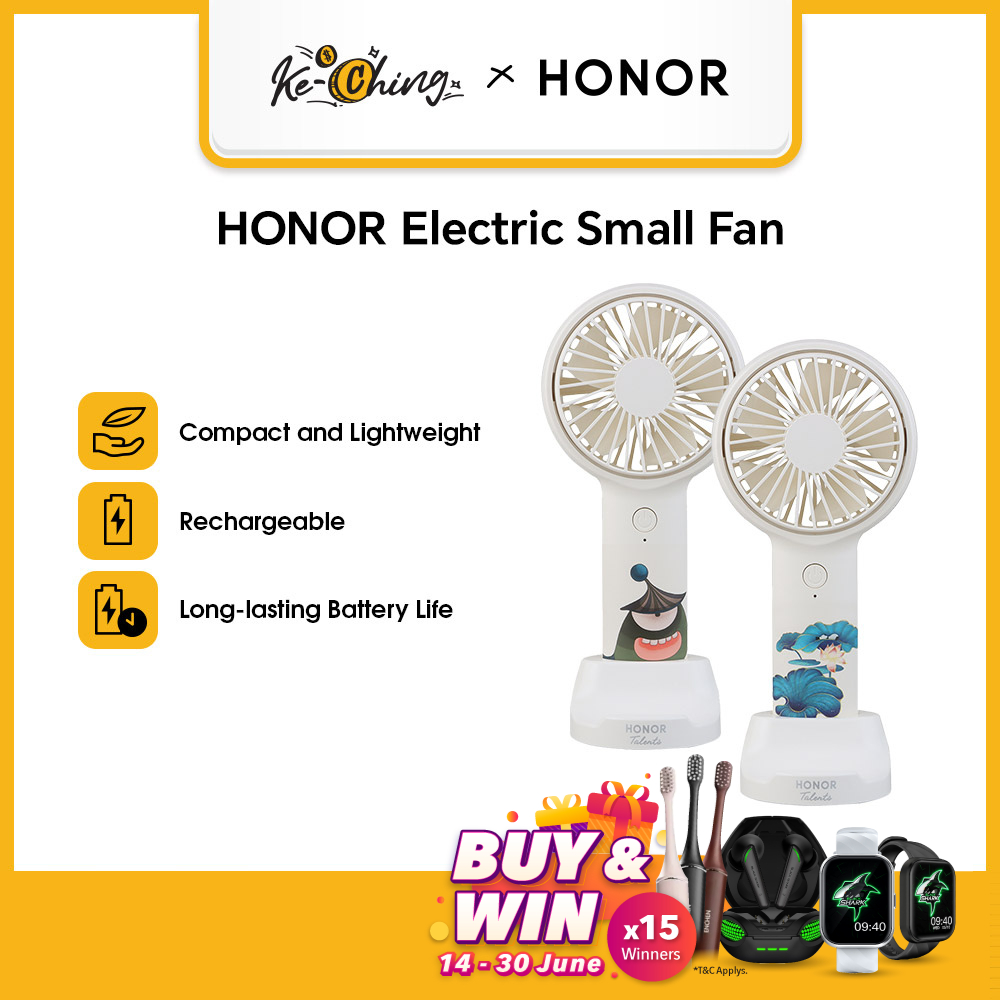 HONOR Electric Portable Handheld Fan | Small USB Rechargeable Mini ...