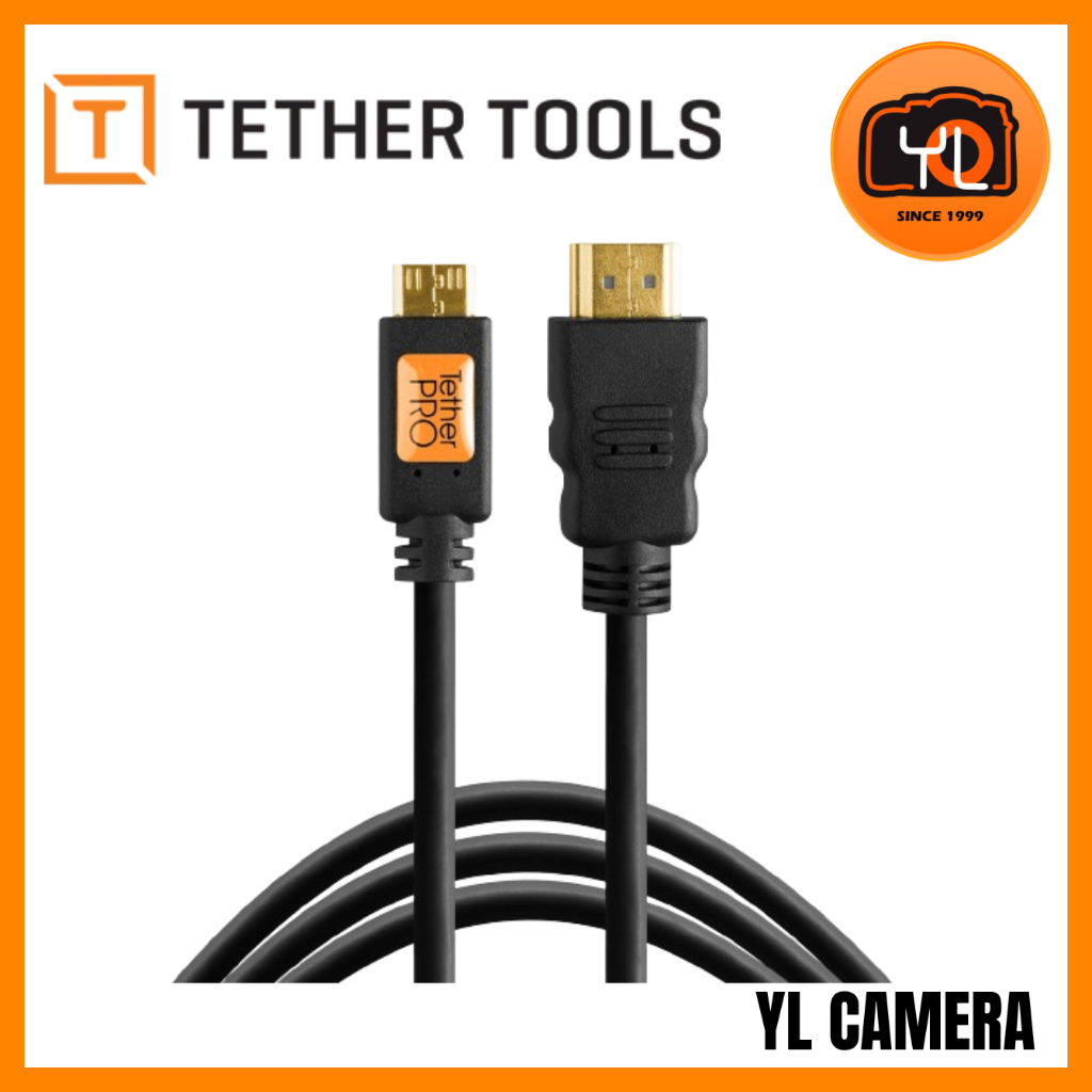 Tether Tools TPHDCA10 High-Speed Mini-HDMI to HDMI Cable with Ethernet ...