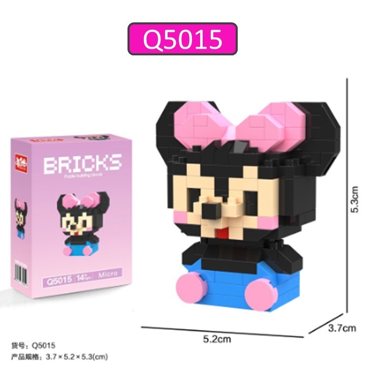 3D BRICKS Cartoon Design Cute Small Micro Magic Block Figure PUZZLE ...