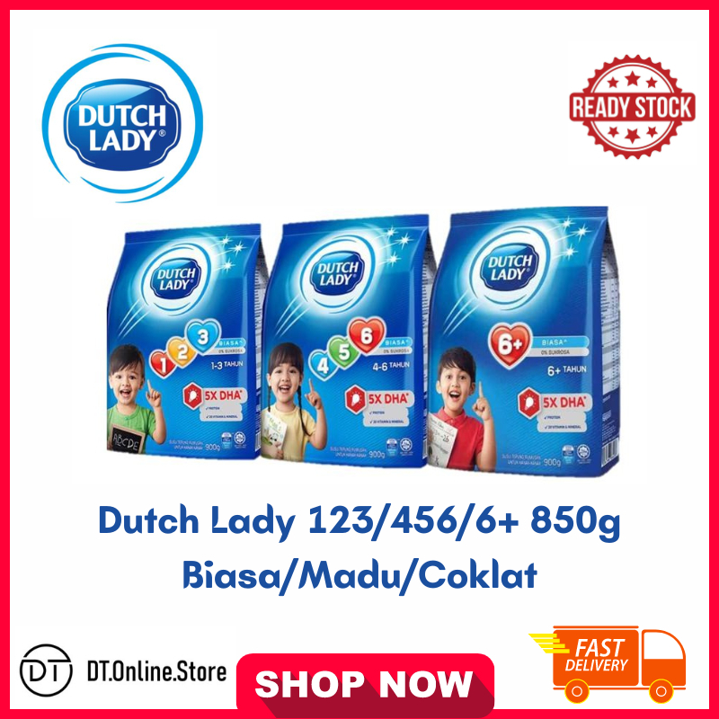 Dutch Lady 123/456/6+ Biasa/Madu/Coklat 850G | Shopee Malaysia