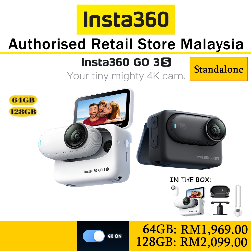 Insta360 Go 3S — Your Tiny Mighty 4K Action Cam | Shopee Malaysia