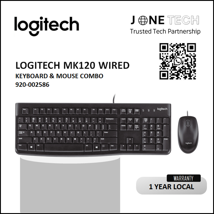 Logitech Mk120 K120 Usb Wired Keyboard And Mouse Combo Keyboard Only 920 002586 920