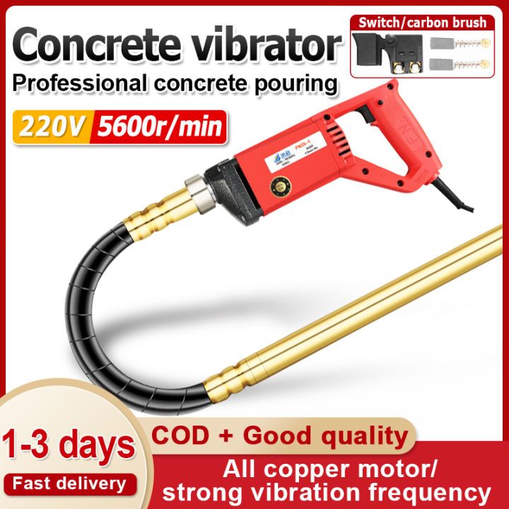Electric Concrete Vibrator 1/1.5m Small Cement Electric Portable Cement ...