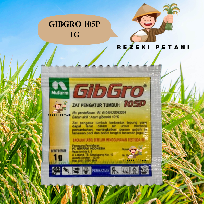 (1 Packet 1g) NUFARM GibGro ,Baja Gibberellic acid | Zat Pengatur ...
