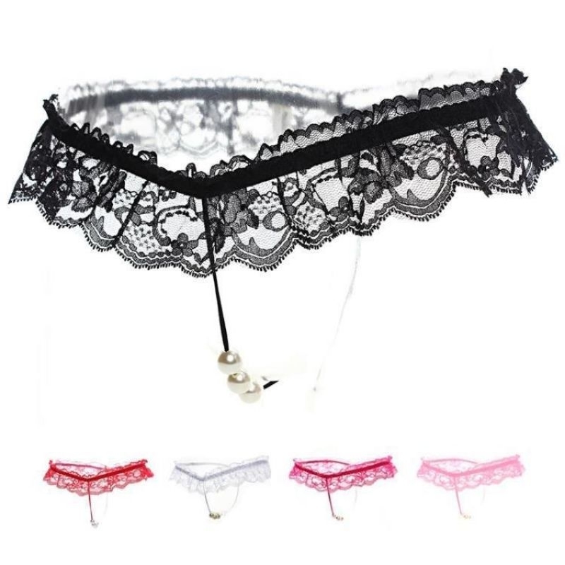 HGGBS [Ready Stock] 5 Colour Sexy Pearl G String Panties LingerieATL592 ...