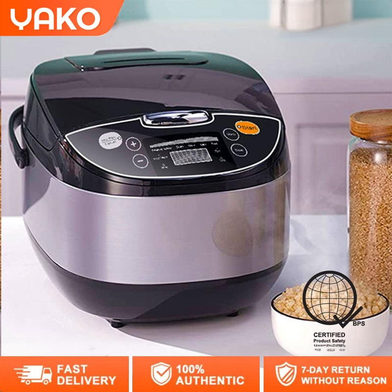 YAKO 6L Big Rice Cooker Periuk Nasi Elektrik Home Multifunctional ...