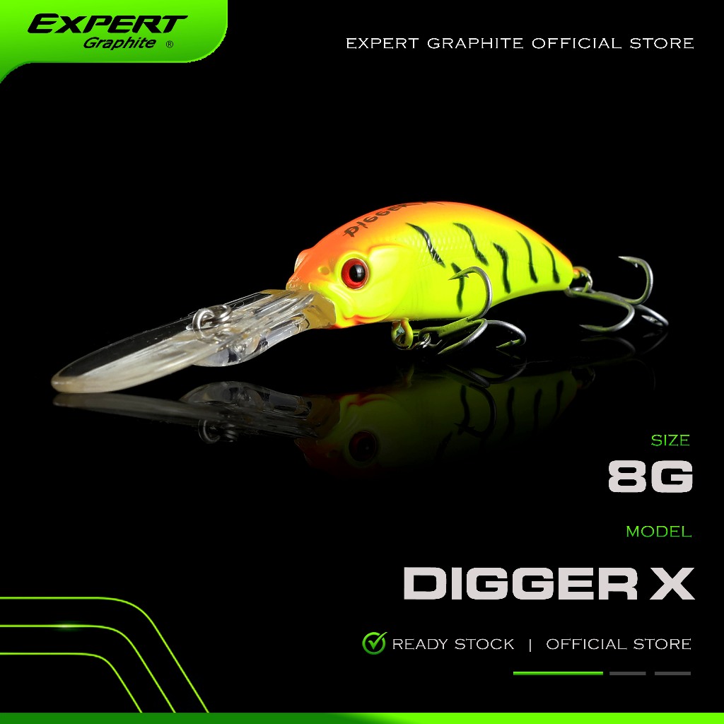 Expert Graphite Fishing Lure Digger X DG57 | Shopee Malaysia