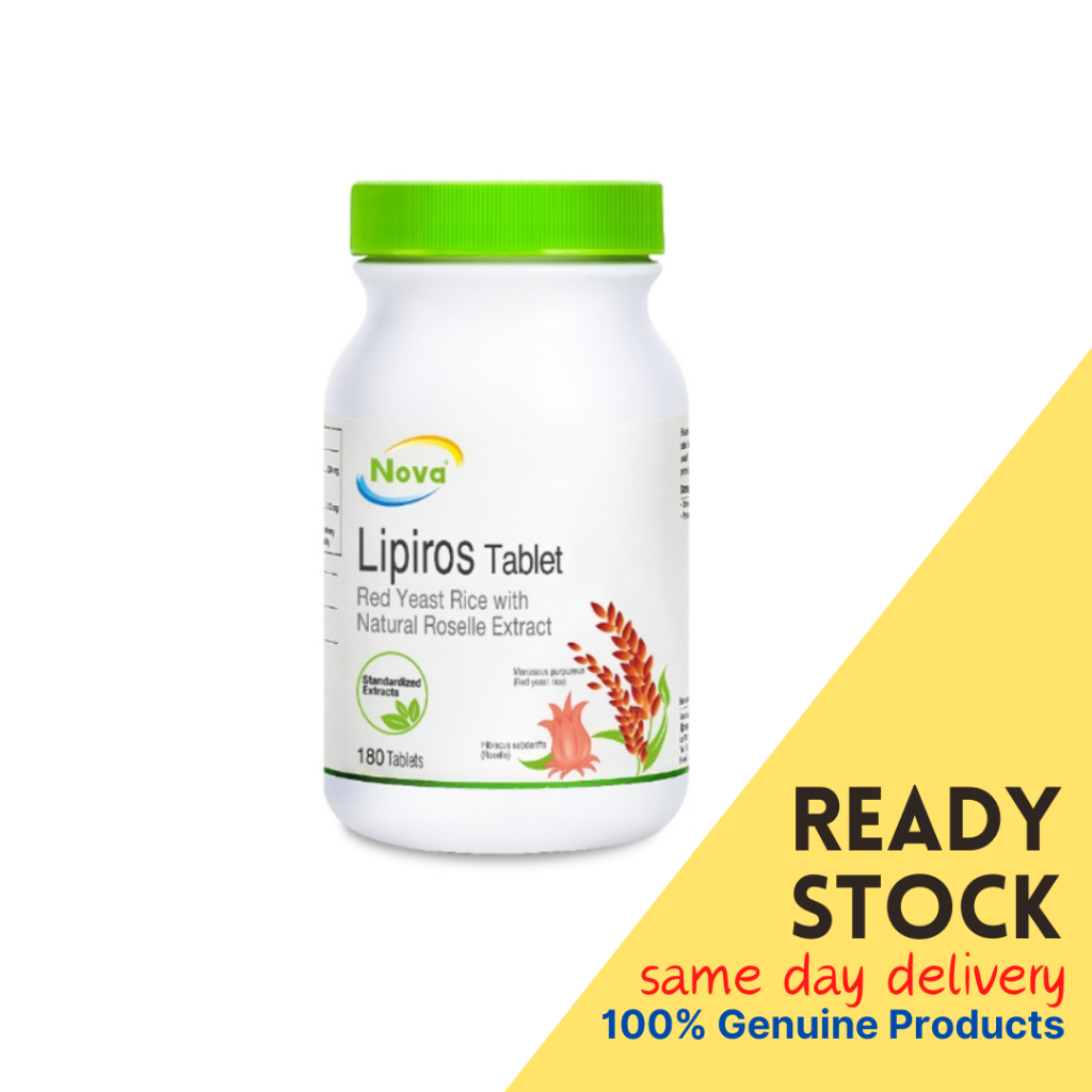 Nova Lipiros Red Yeast Rice with Natural Roselle Extract Tablet 180s ...