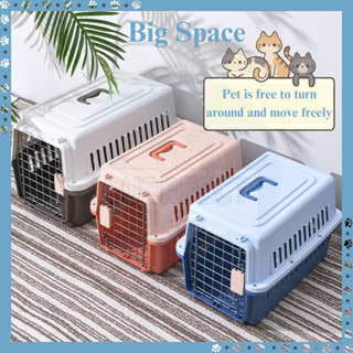 Pet Dog Cat Carrier Portable Pet Travel Box Kennel Bag Sangkar Kucing ...