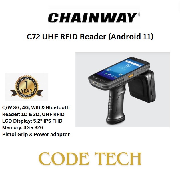 CHAINWAY C72 UHF RFID Reader Industry-leading RFID Performance handheld ... CHAINWAY C72 UHF RFID Reader Industry-leading RFID Performance handheld ...