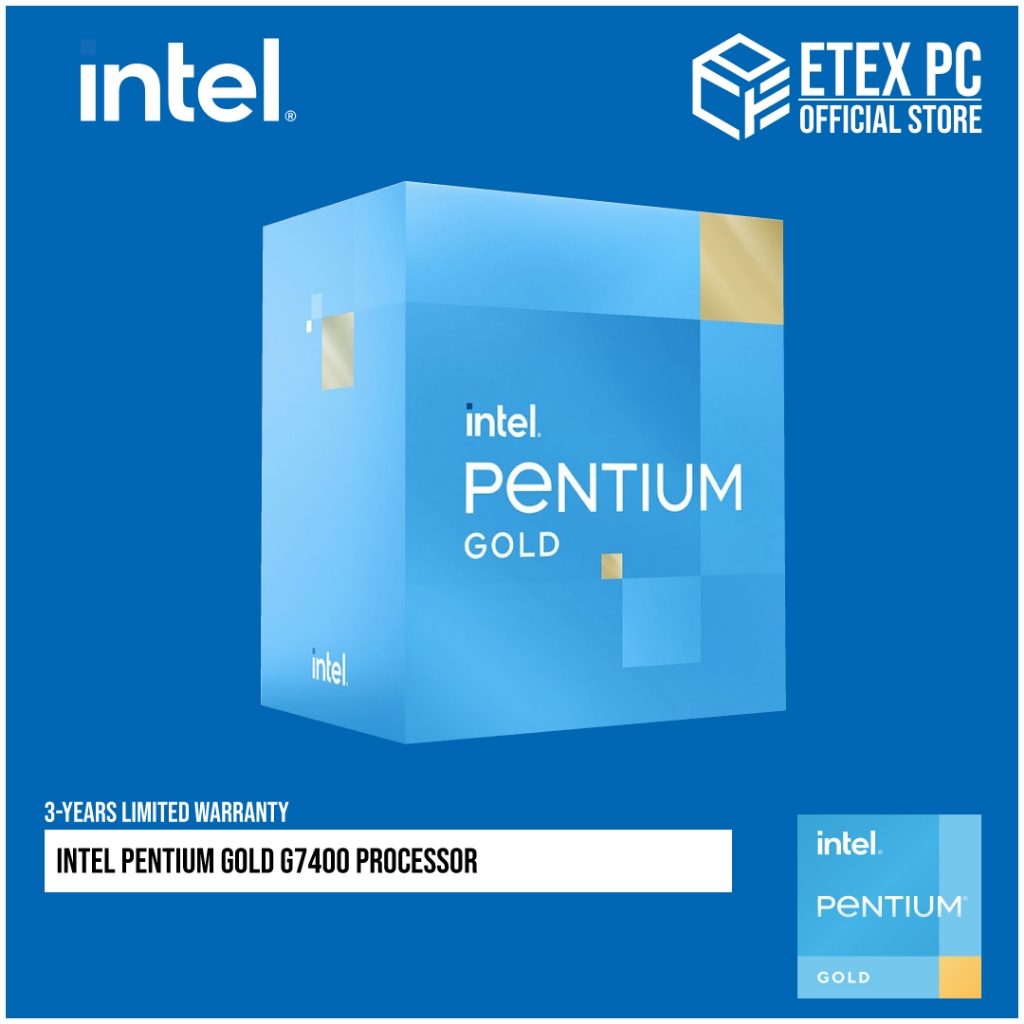Intel Pentium Gold G7400 Processor 6M Cache, Up To 3.70 GHz # LGA1700 6 ...