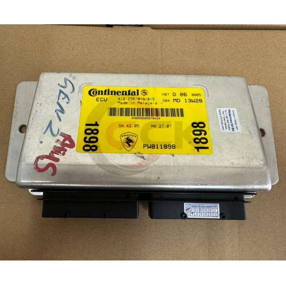 USED PW811898 PROTON GEN2 / GEN 2 / ENGINE CONTROL UNIT ECU MODULE 100 ...