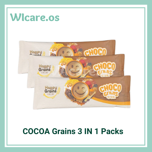 HAPPY GRAINS COCOA Grains 3 IN 1 Packs (Exp 11/2024) | Shopee Malaysia