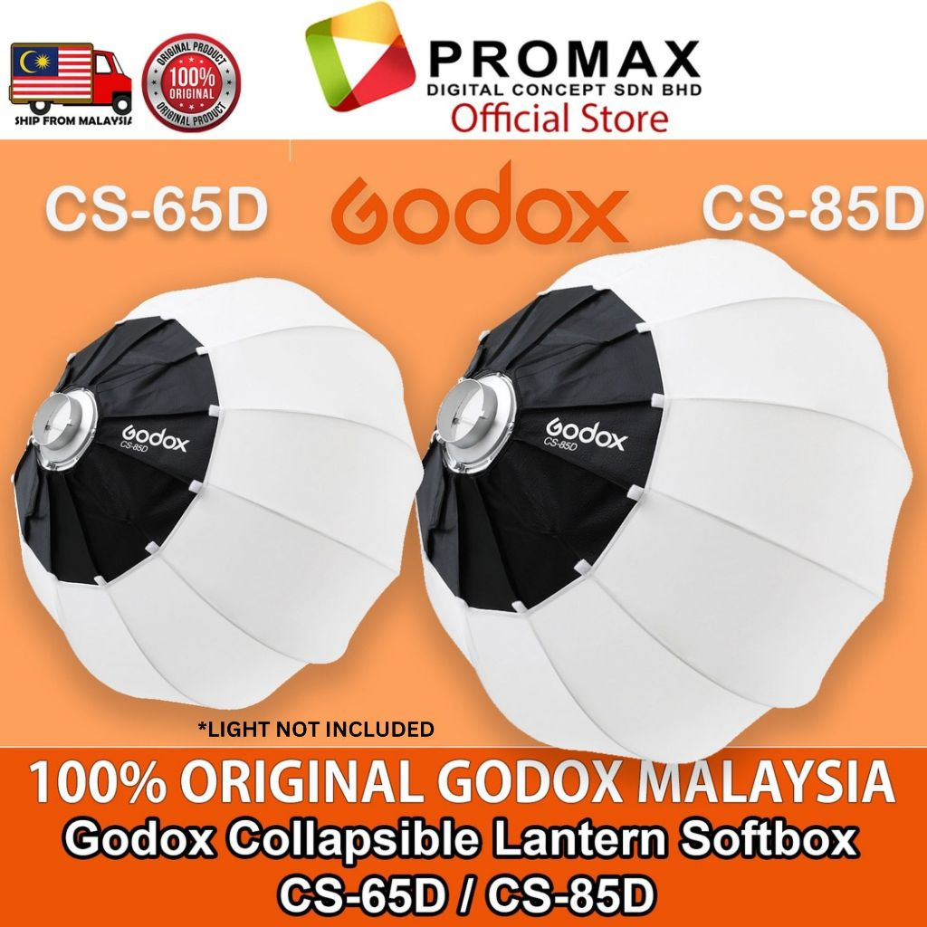 Godox Collapsible Lantern Softbox CS-65D 65CM CS65D CS65 / CS-85D 85CM ...