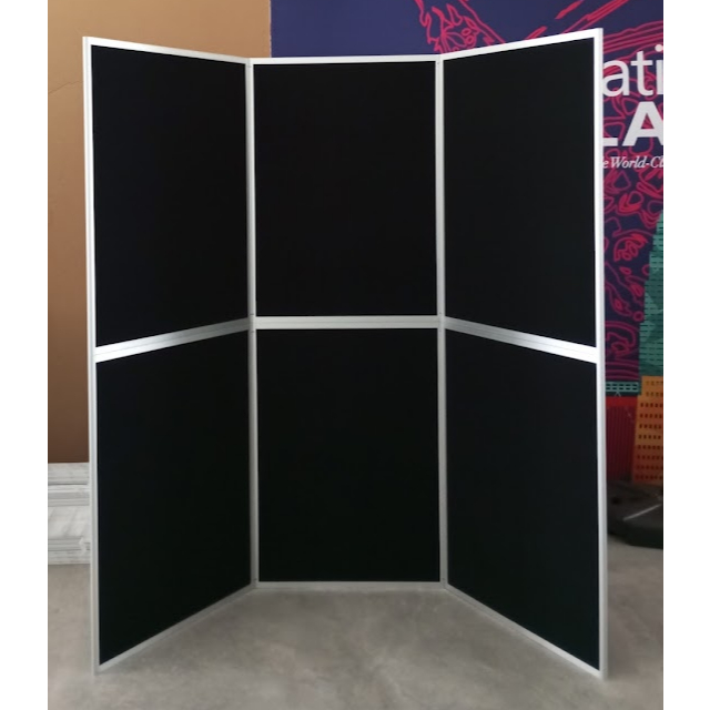 Hitam - 6Panel 6FT SMART folding display panel | Display Panel Board ...