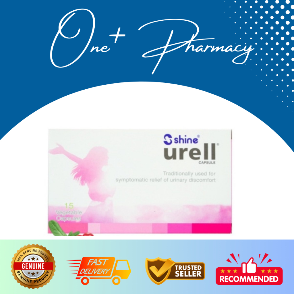 SHINE URELL 15 CAPS(1 BOX) (FREE 3 PACKSURINARY ALKALIZER POWDER ...