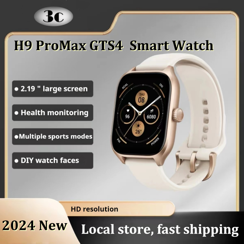 GTS4 H9 ProMax Smart watch Bluetooth Call/Original/sports/health watch ...
