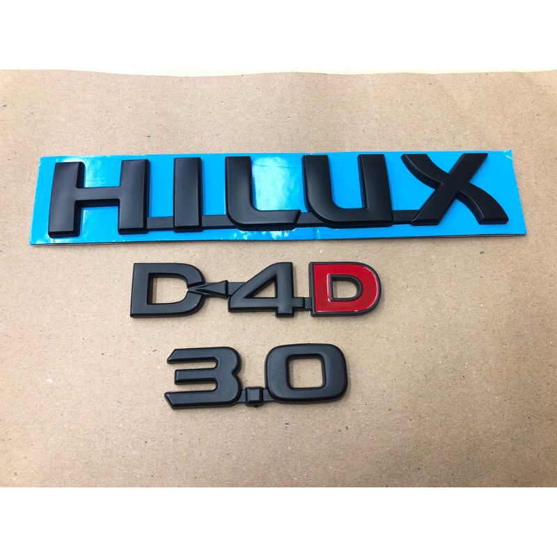 Emblem logo Toyota hilux emblem 3.0 Emblem D-4D Emblem hilux black ...