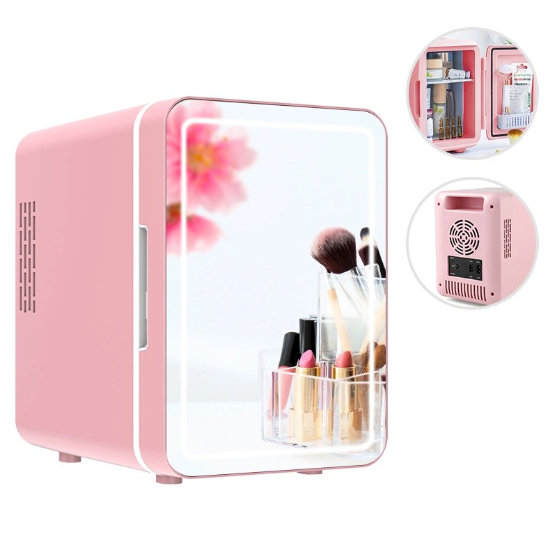 4L Mirror Portable Cosmetic Fridge Cooler&Warmer Mini Peti Sejuk mini ...
