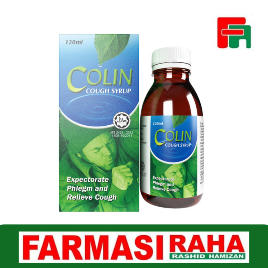 COLIN Cough Syrup (120ml) - Guaifenesin For Cough & Phlegm | Shopee ...