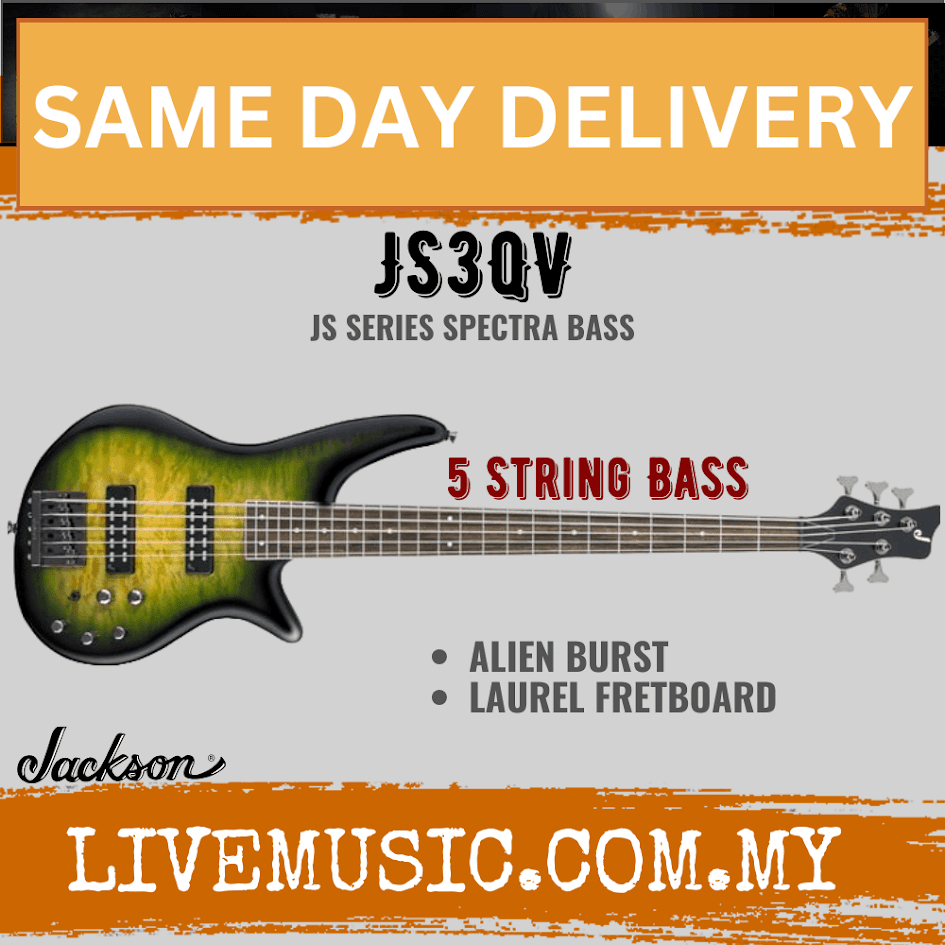 Jackson JS Series Spectra Bass JS3QV QMT 5-String Electric Bass Guitar ...