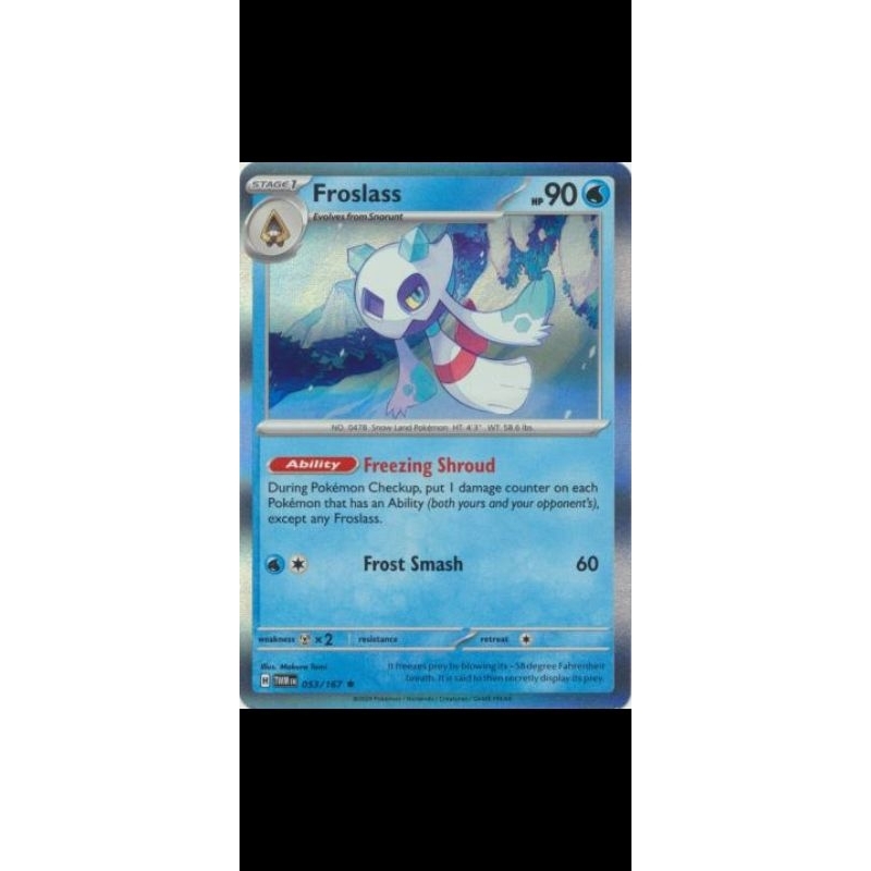 Pokemon TCG Froslass twilight masquerade | Shopee Malaysia