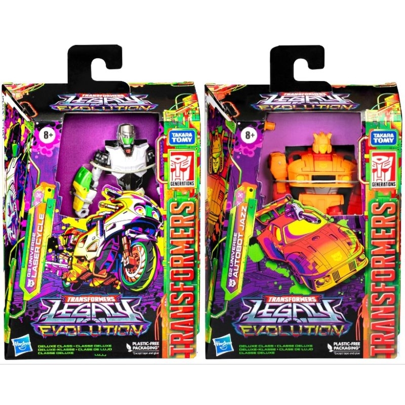 Transformers Legacy Evolution Deluxe Jazz Laser Cycle Dead End Mirage ...