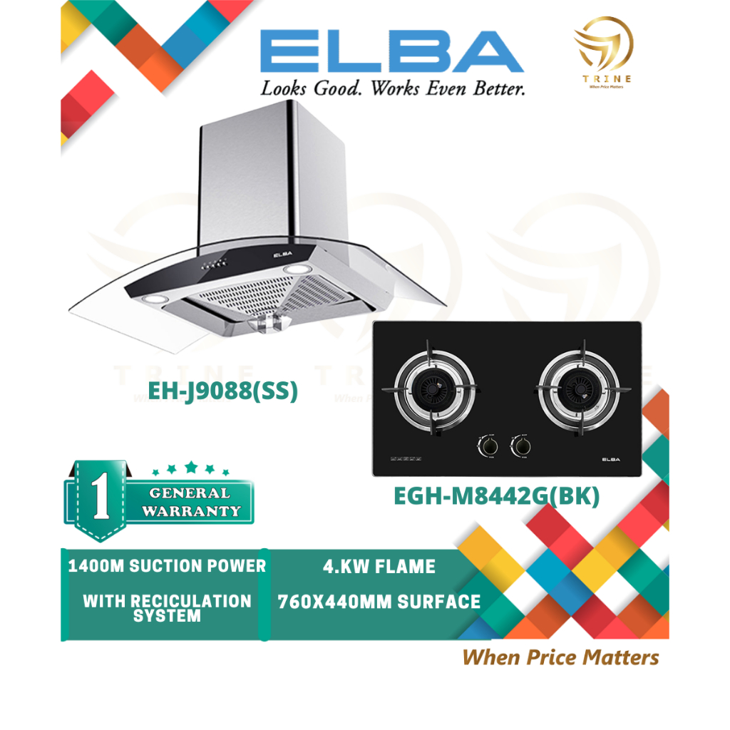 ELBA KITCHEN COOKER HOOD DAPUR GAS STOVE HOB PENYEDUT ASAP INFINITO ...