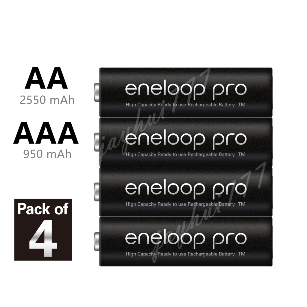 【ready Stock】1 Pack 4 Pcs Panasonic Eneloop Pro Aaa 950mah Aa