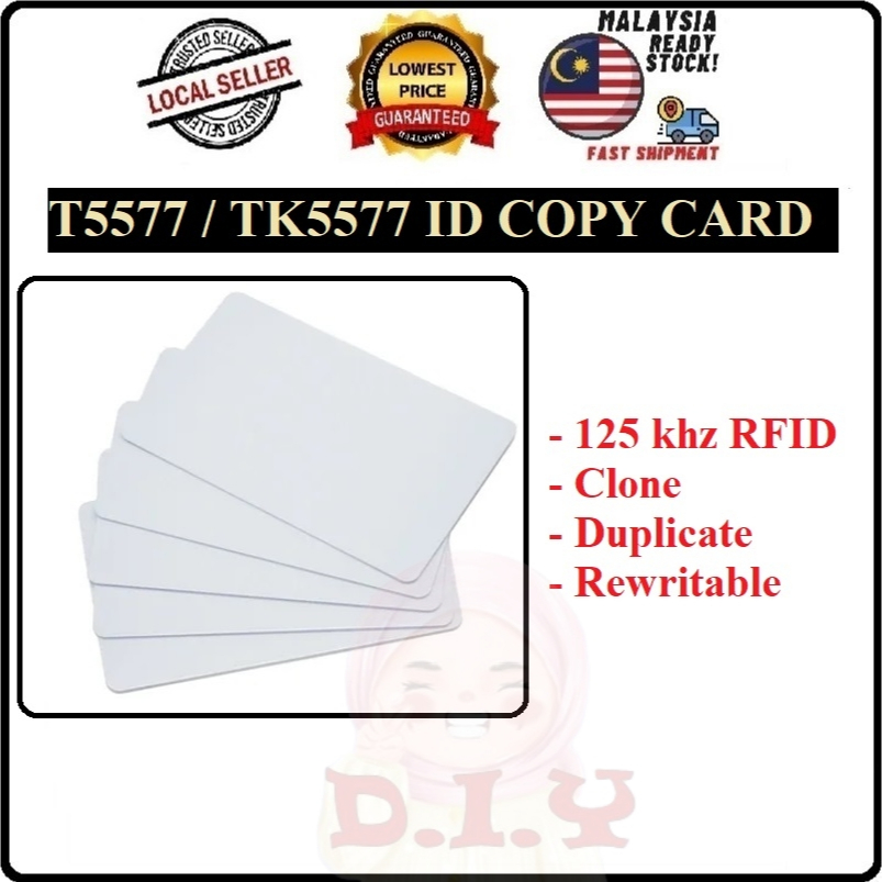 [Duplicate/Clone] ID Copy Card 125Khz RFID Card TK5577 T5577 EM4305 ...