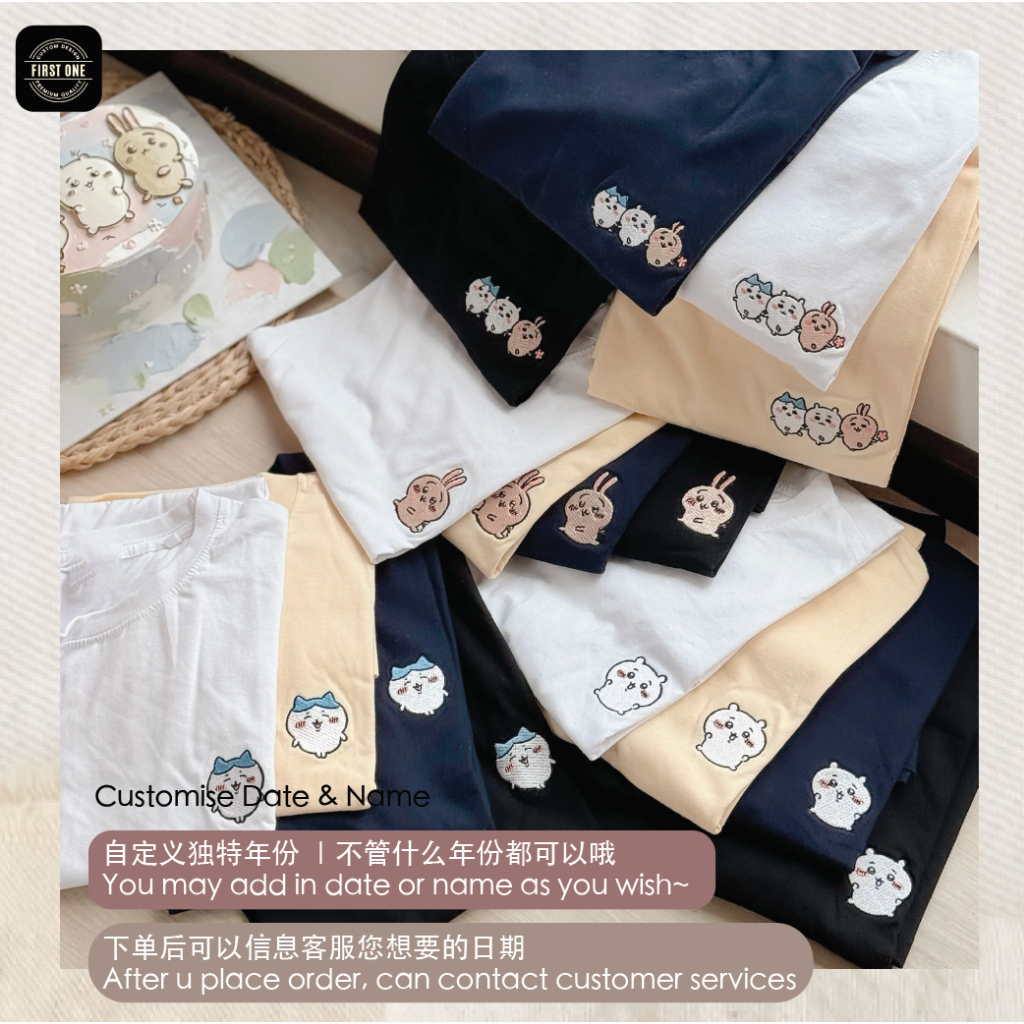 Japan Happy, Usagi, Chiikawa, Hachiware T-shirt Design | 100% Cotton T ...