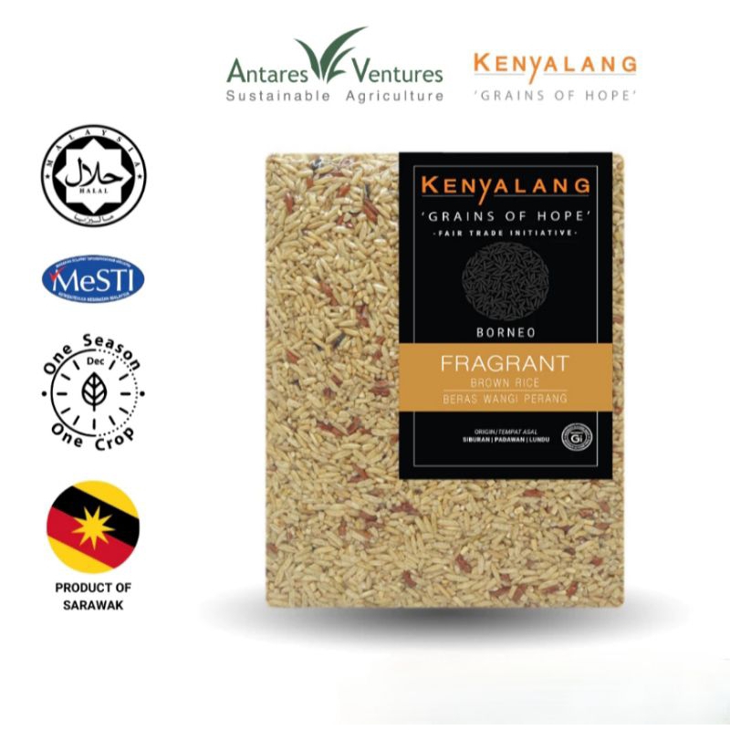 Kenyalang Borneo Fragrant Brown Rice 1kg | Shopee Malaysia