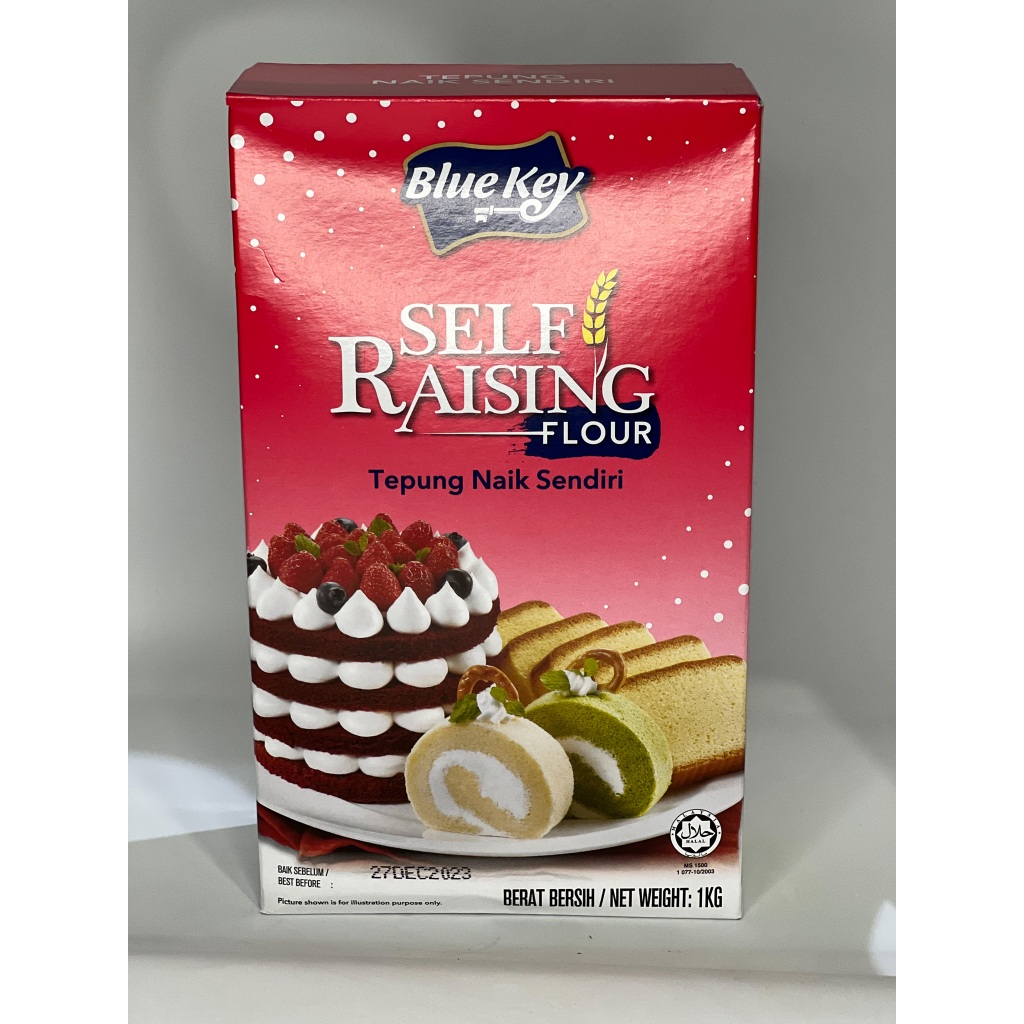 BLUEKEY Self-Raising Flour/ Tepung Naik Sendiri 1KG | Shopee Malaysia