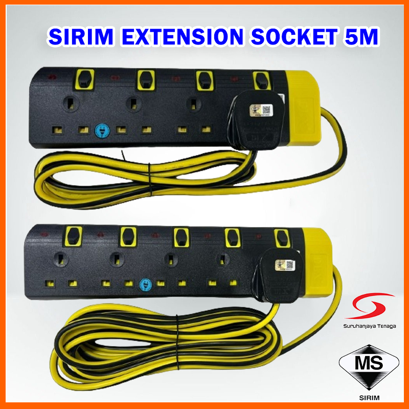 Sirim Extension Socket Power Socket Heavy Light Duty Extension Plug ...