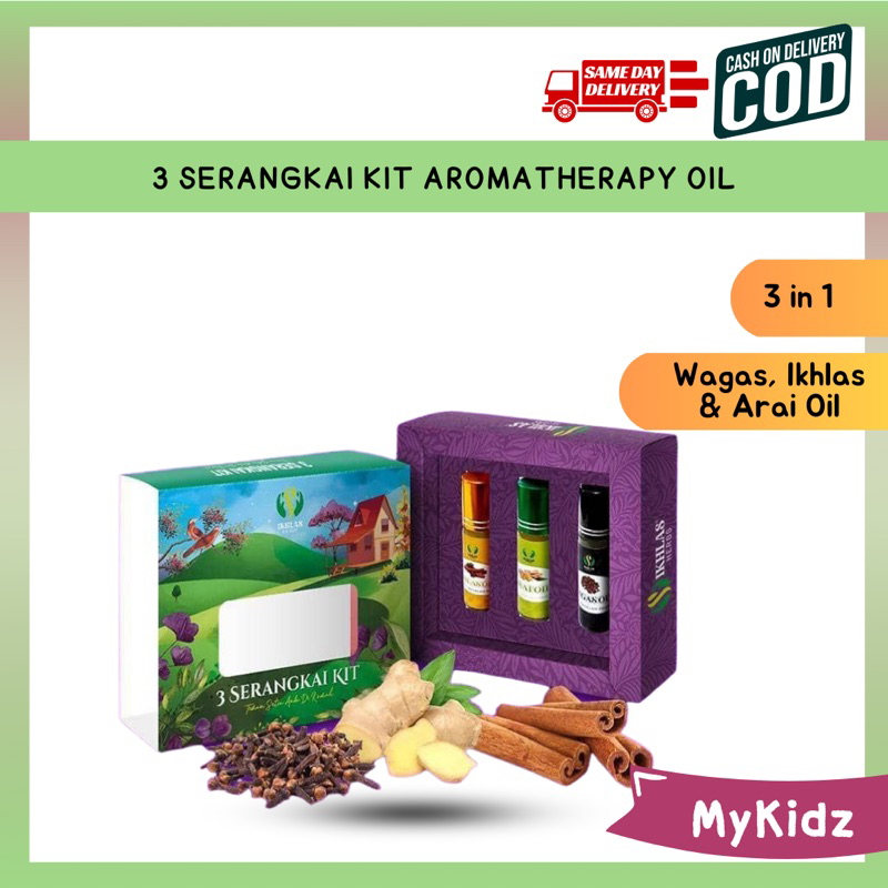 3 Serangkai Kit (Wagas Oil, Arai Oil, Ikhlas Oil) | Shopee Malaysia