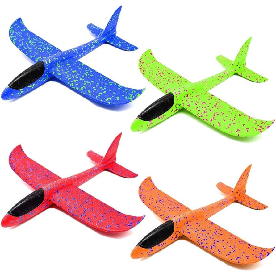 Foam Glider Airplane Outdoor Plane Sports Easy Assemble Manual Throwing ...