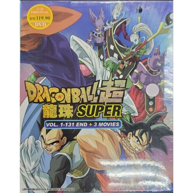 Dragon Ball Super - Vol.1-131 End + 3 Movies (DVD) | Shopee Malaysia