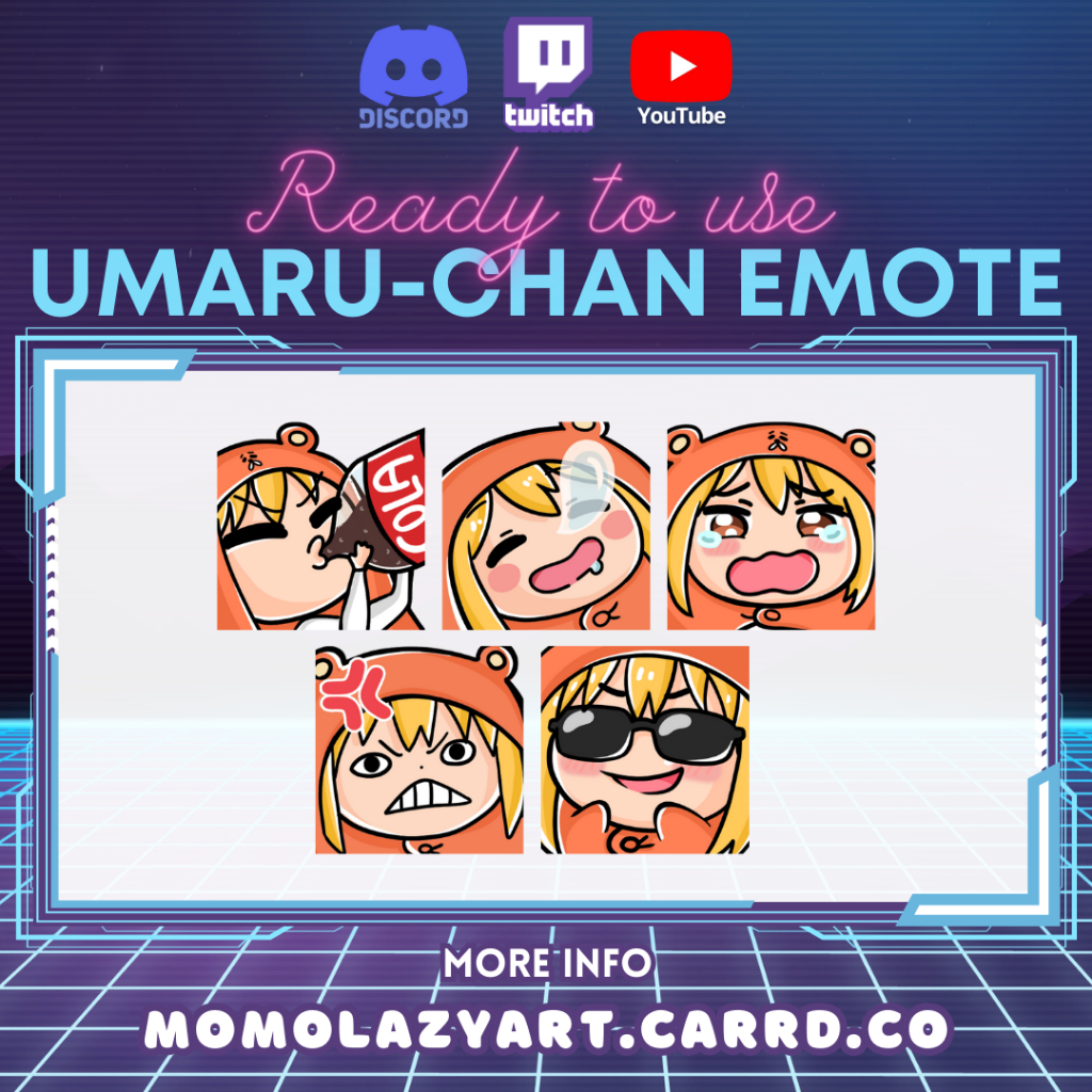 Himōto! Umaru-chan 5 High Quality Emotes 《 Ready To Use 》 for Twitch ...