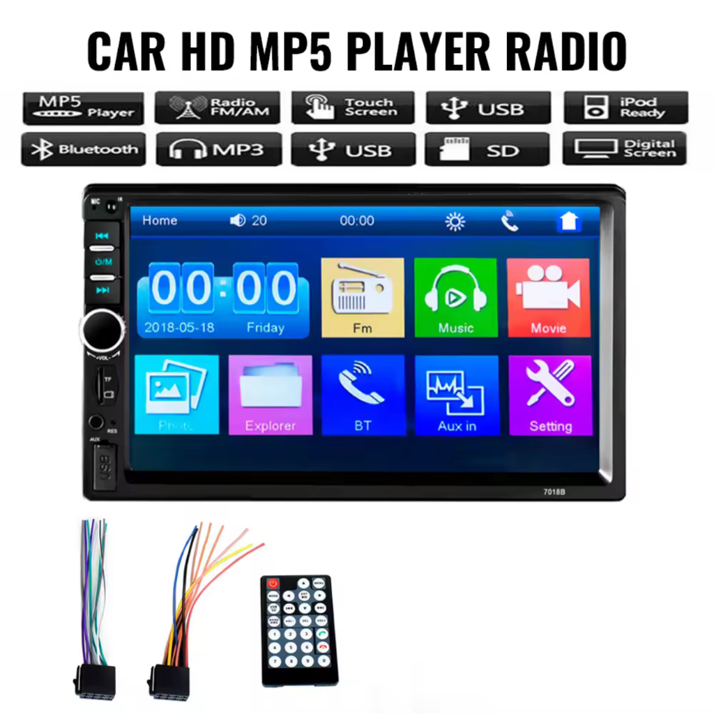 MP5 radio with touch screen Car HD Radio Bluetooth android player ...