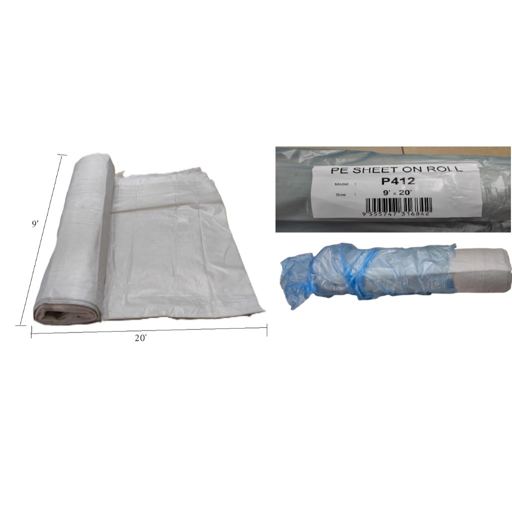 Multipurpose PE Sheet / Translucent Dropsheet / Protection Sheet (9ft x ...