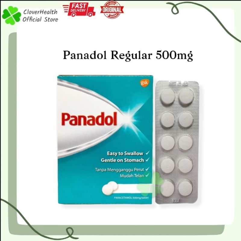 Panadol Regular Film Coated 500mg 10's/Strip | Shopee Malaysia