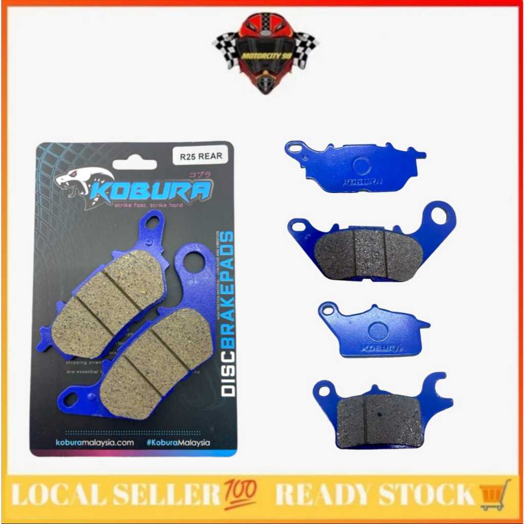 KOBURA RACING DISC BRAKE PAD FRONT REAR Y15 RS150 RSX RS150 R25 NMAX ...