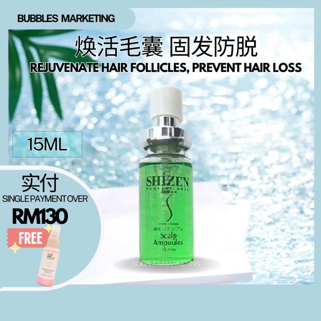 Shizen Professional Scalp Ampoules 15ml (per bottle) Anti-hair loss ...