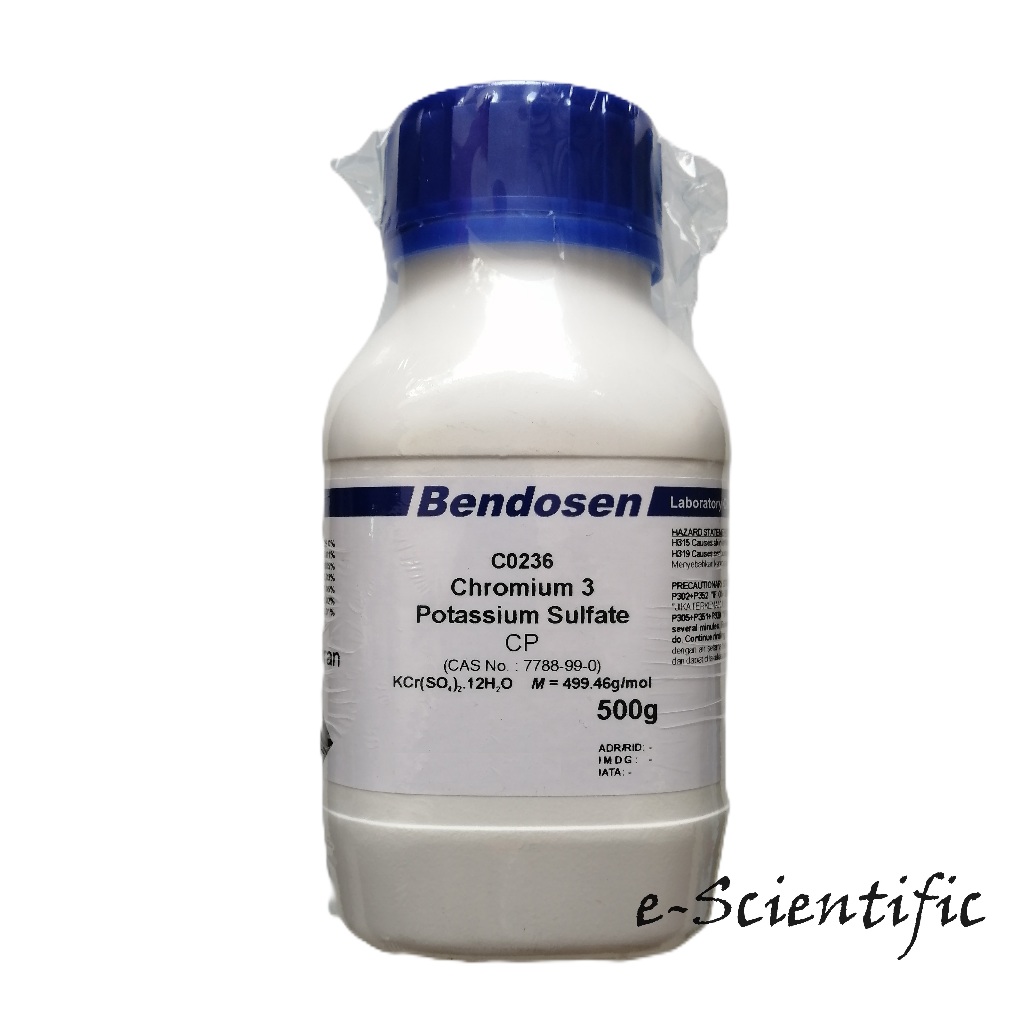 Chromium (III) Potassium Sulfate Dodecahydrate CP, 500g, BENDOSEN | Shopee Malaysia