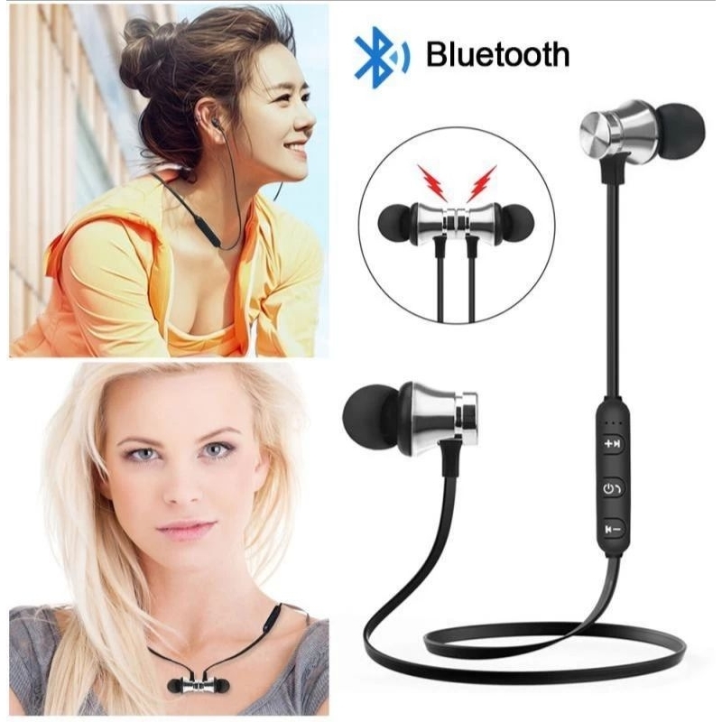 Wireless Bluetooth Earphone Magnet Sports Headset Headphone For iPhone ...